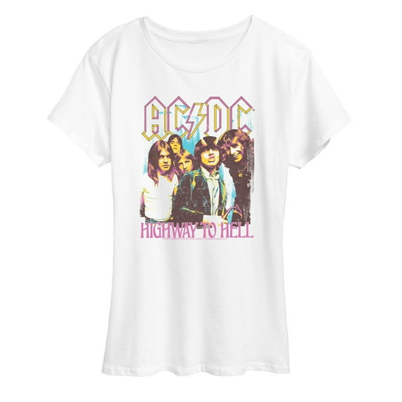 AC/DC - AC/DC Painted Highway - Women's Short Sleeve Graphic T-Shirt ...