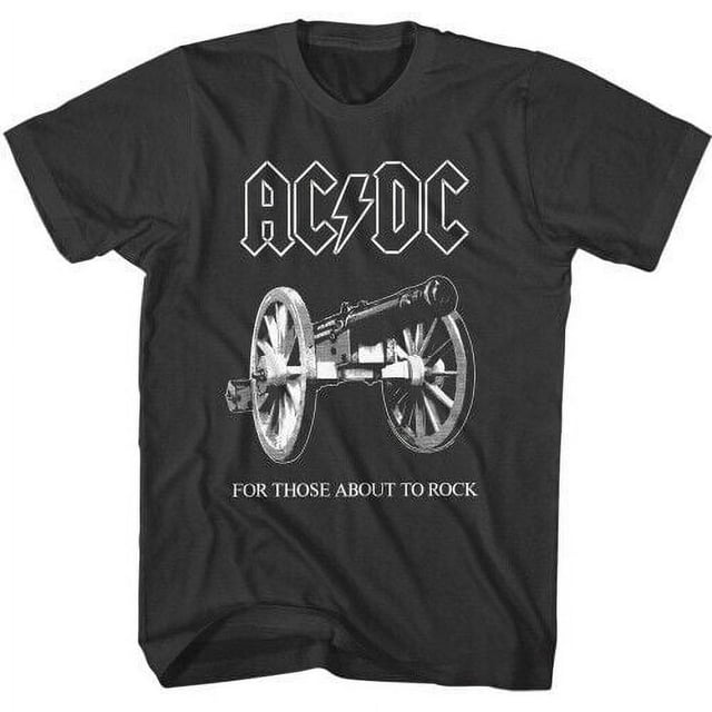 Ac Dc About To Rock Black Adult T Shirt