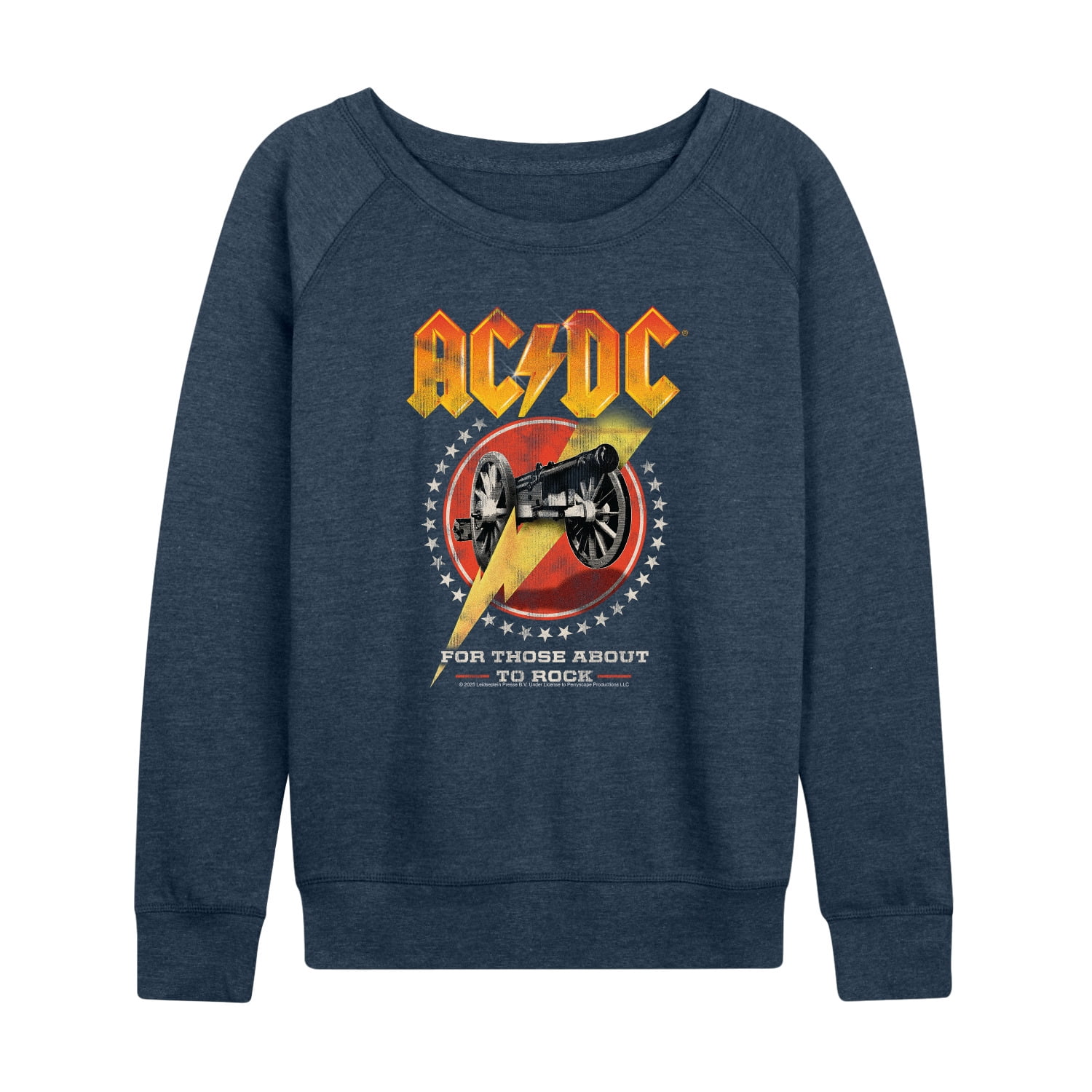 AC/DC - About To Rock - Women's French Terry Long Sleeve Pullover ...