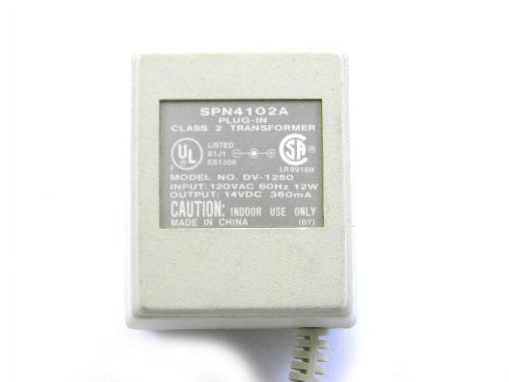 AC-DC Adapter 14 Volts DC @ 360mA 2.5mm DC Power Plug with Positive ...