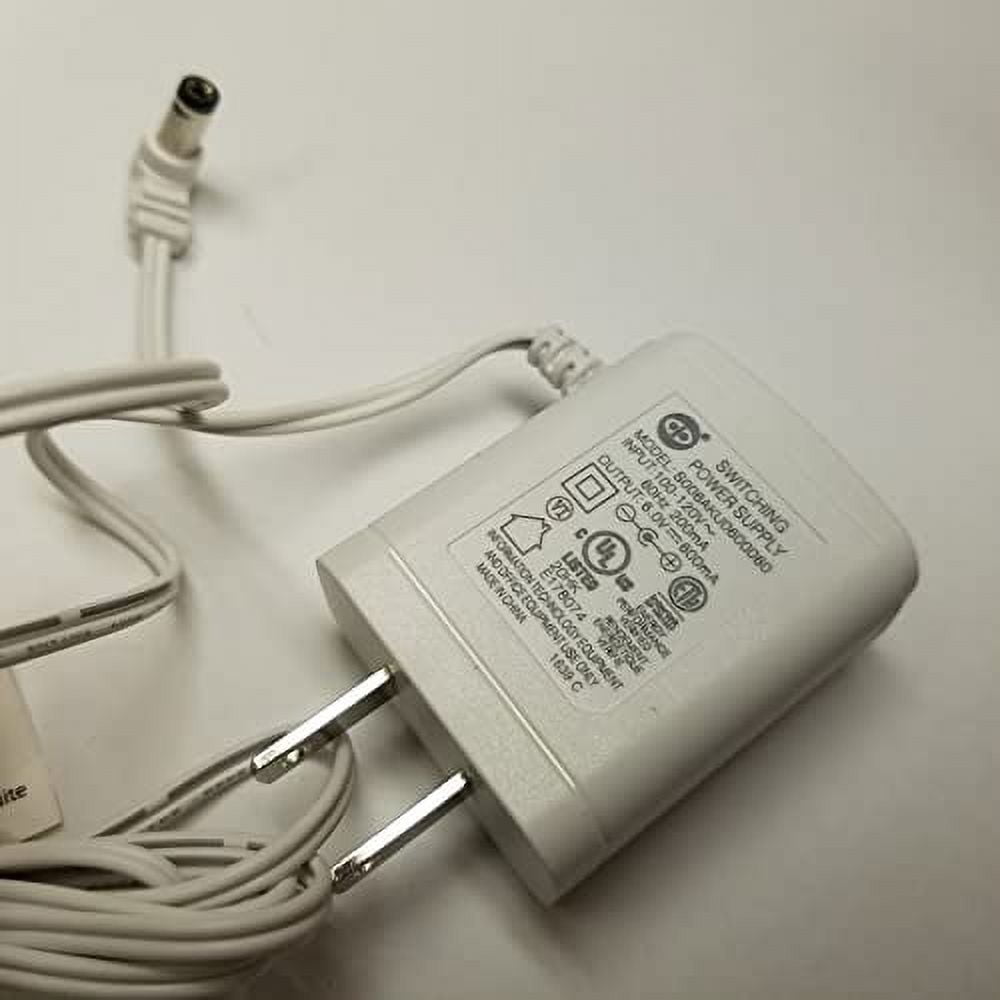 AC-DC Adapter 6VOLTS DC @600mA 2.1mm Right Angle DC Power Plug Positive ...