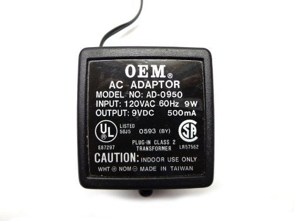 AC-DC Adapter 9VOLTS DC @ 500mA Special Power Plug - Walmart.com