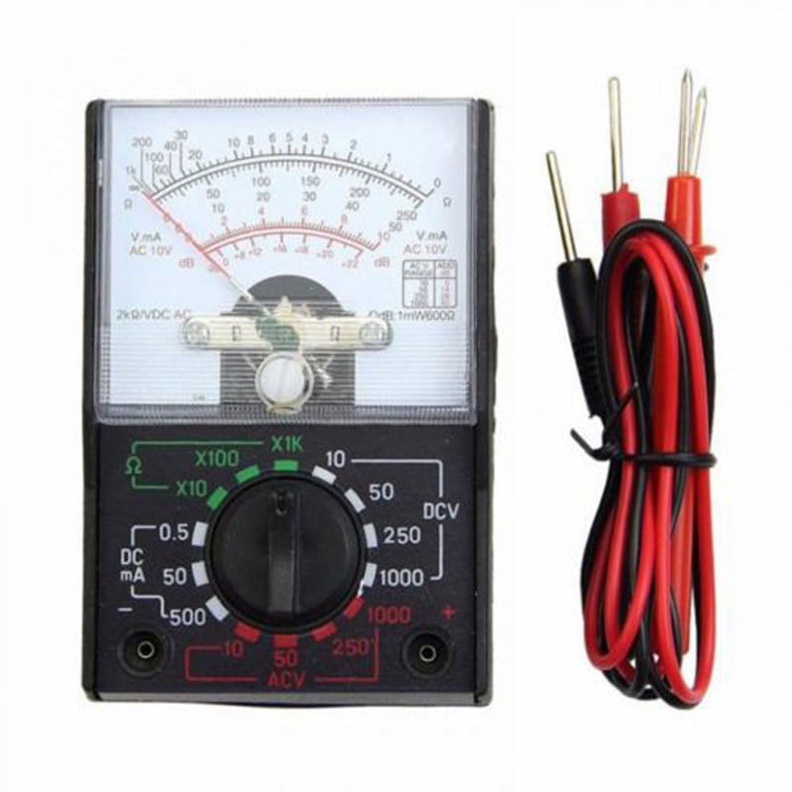 AC/DC Analog Multimeter Analog Multimeter 1000V Voltmeter 250mA Ammeter ...