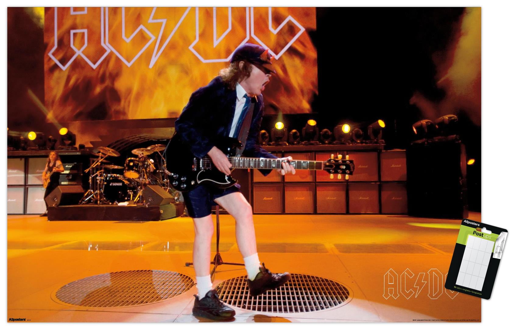 AC/DC - Angus Performance Wall Poster, 14.725" x 22.375" - Walmart.com