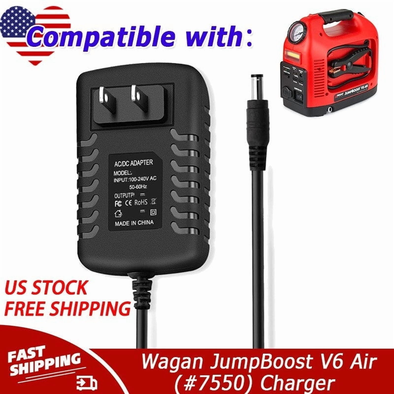 AC-DC Charging Adapter Compatible with Wagan JumpBoost V6 Air (#7550 ...