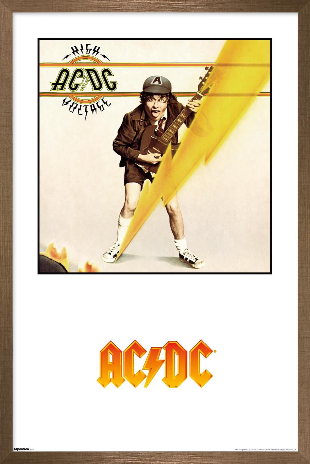 AC/DC - High Voltage Album Series Wall Poster, 22.375" x 34" Framed ...