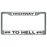 AC/DC Highway To Hell Chrome License Plate Frame - Walmart.com
