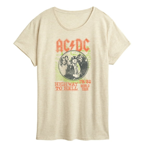 AC/DC - Highway To Hell - Women's Short Sleeve Graphic T-Shirt ...