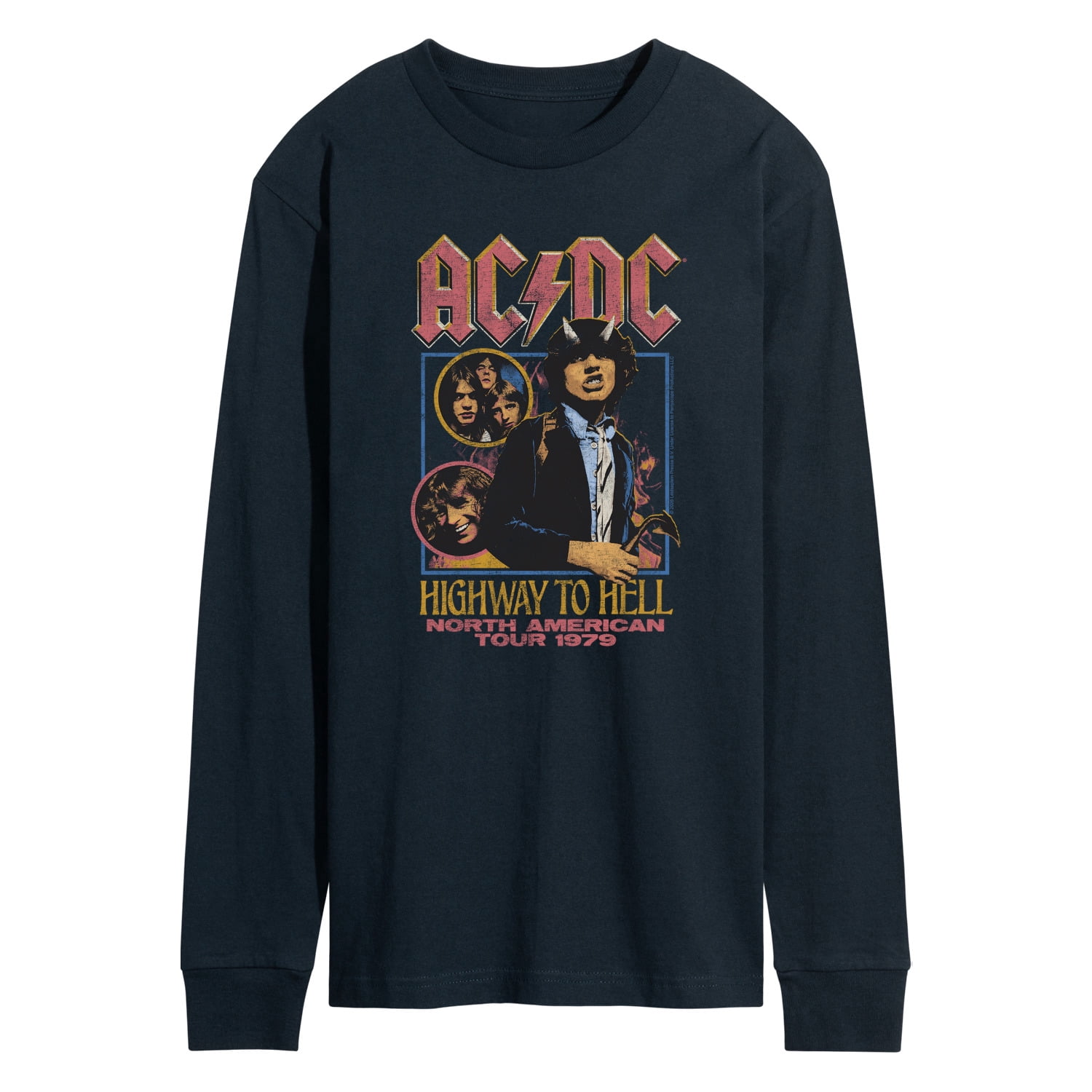 AC/DC - Highway Tour - Men's Long Sleeve Graphic T-Shirt - Walmart.com