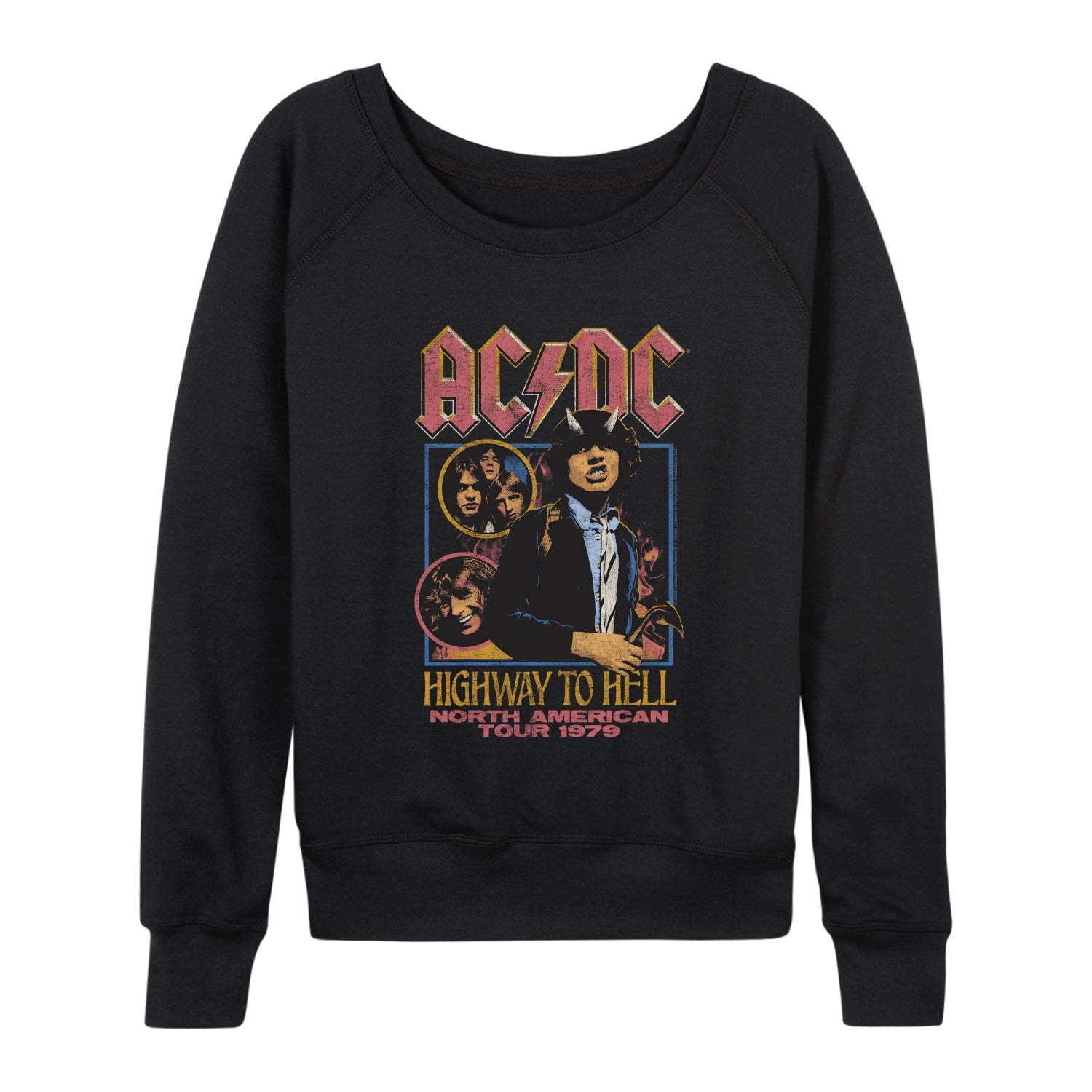 AC/DC - Highway Tour - Women's French Terry Long Sleeve Pullover ...