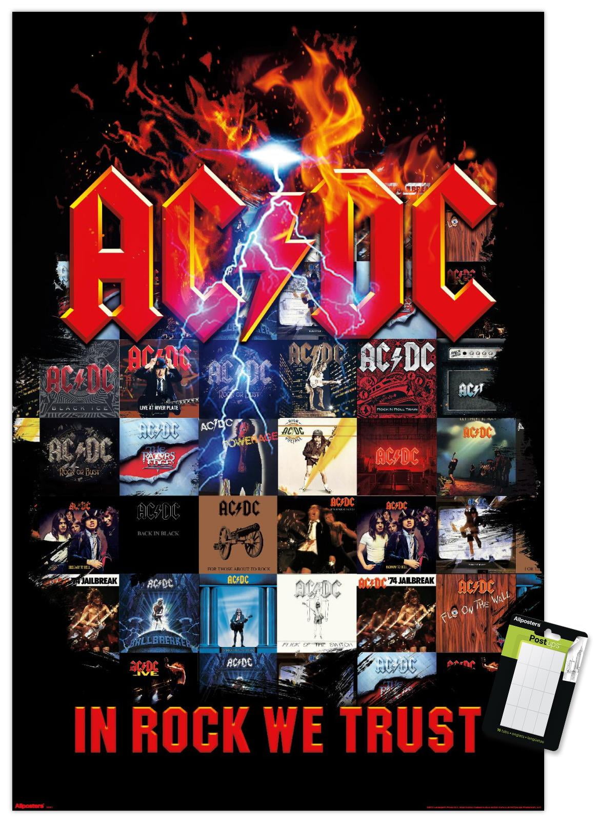 AC/DC - In Rock We Trust Collage Wall Poster, 22.375" x 34" - Walmart.com