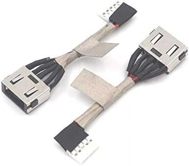 AC DC Jack Power Plug in Charging Port Connector Socket with Wire Cable ...
