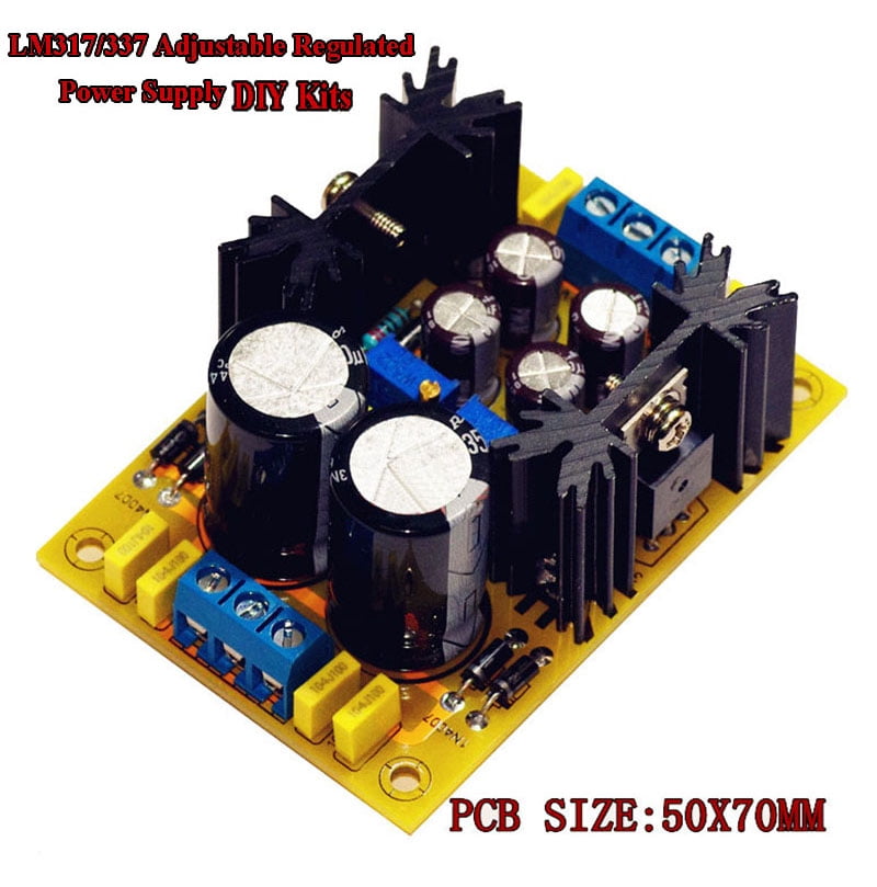 AC~DC LM317 LM337 Adjustable Regulated Power Supply DIY Kits Voltage ...