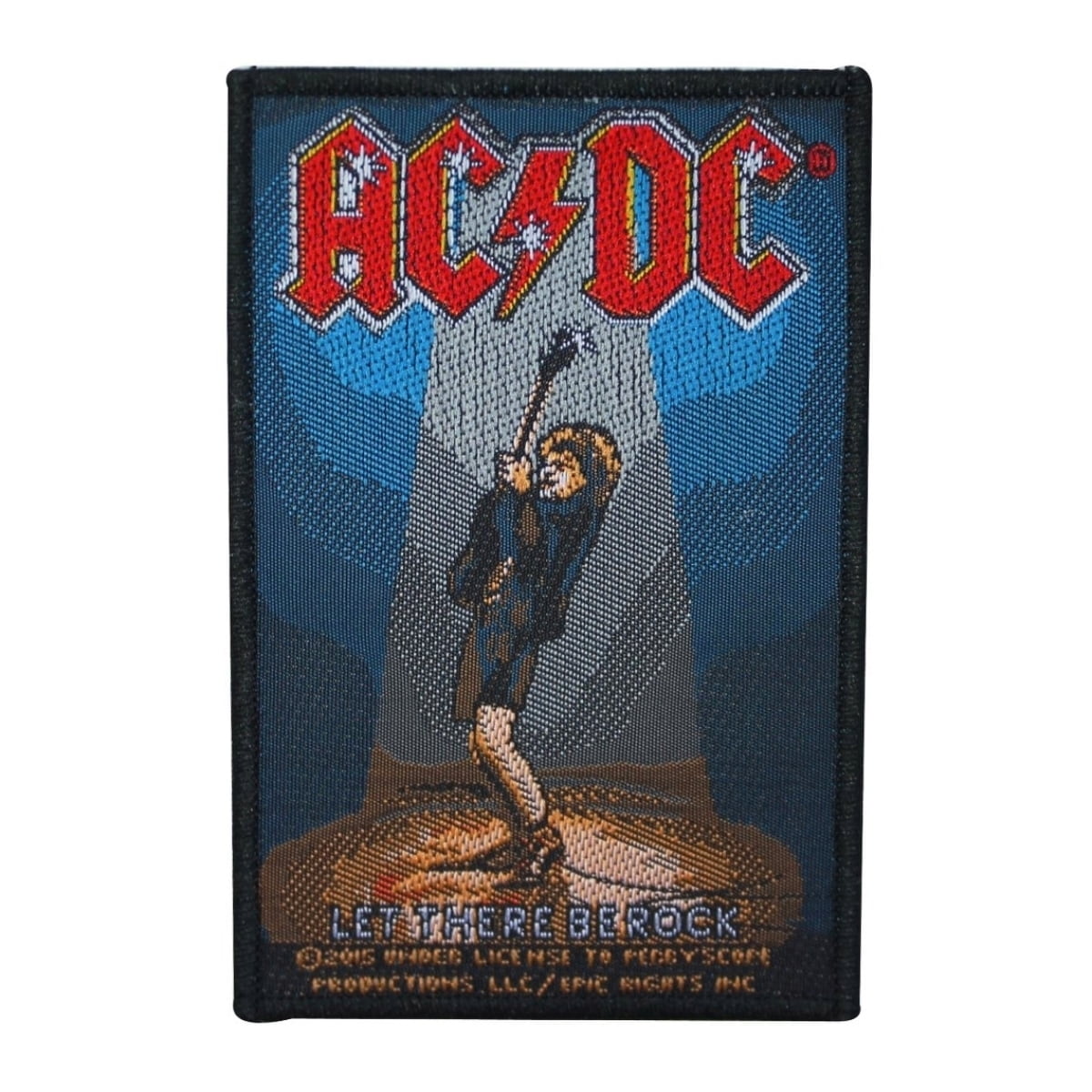 AC/DC Let There Be Rock Angus Album Logo Official New Black Woven Patch ...