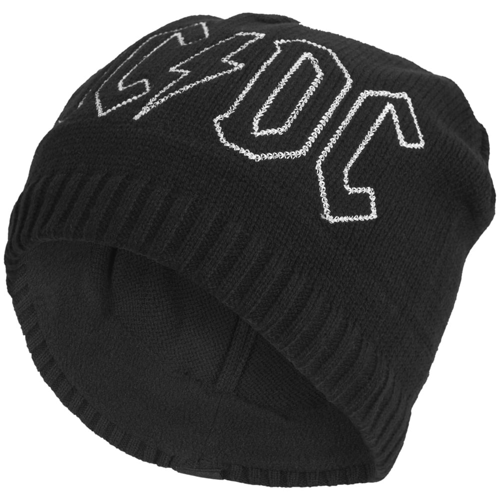 AC/DC Rock & Roll Logo Embroidered Black Beanie Hat - Walmart.com