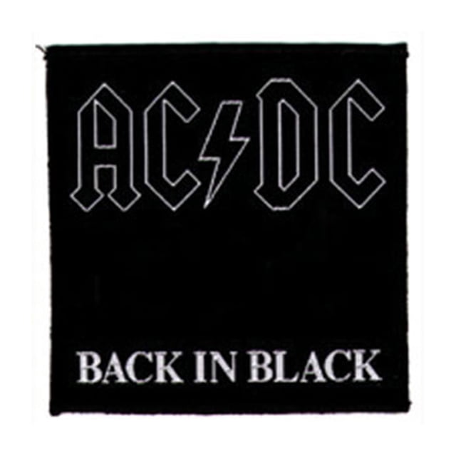AC/DC Men's Woven Patch Black - Walmart Business Supplies