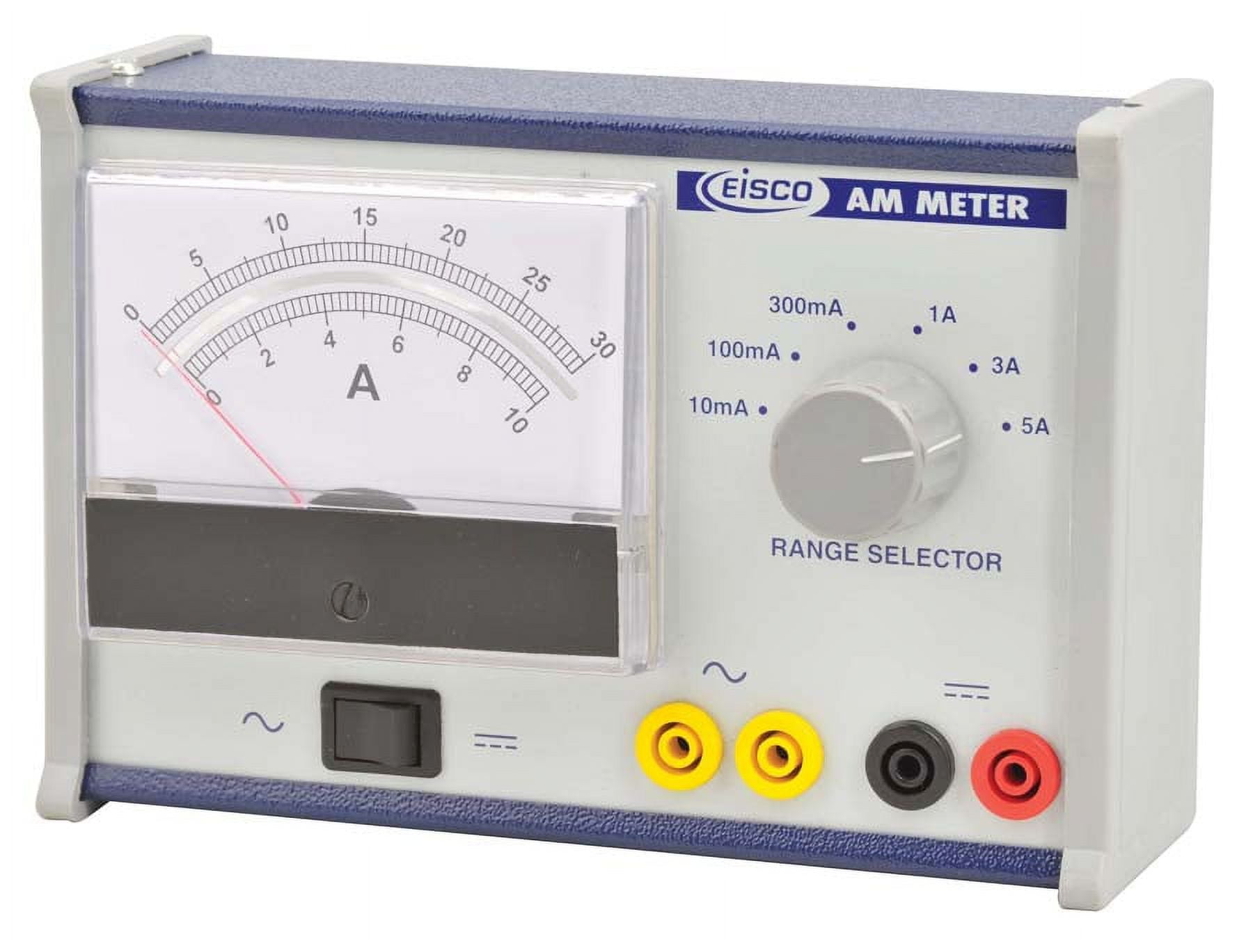 AC/DC Moving Coil Ammeter - Analog Ammeter - Multi Range 0-5A - Eisco ...