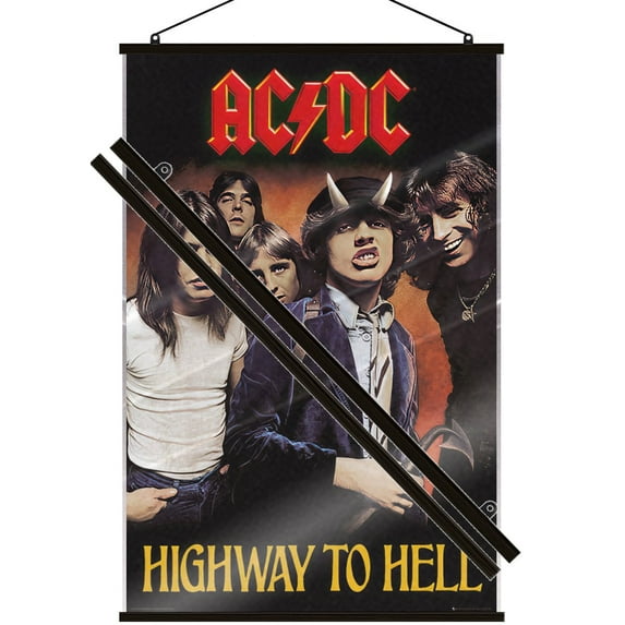 AC/DC - Music Poster (Highway to Hell - Album Cover) (Size: 24" x 36 ...