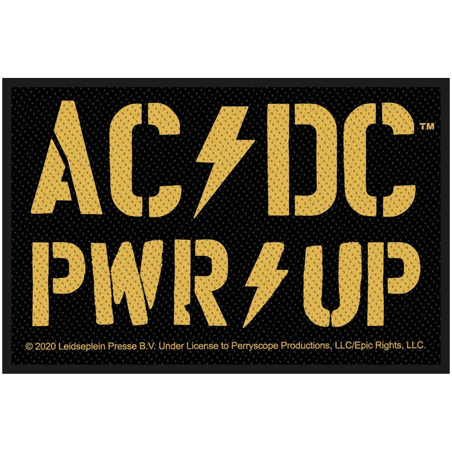 AC/DC PWR-UP Woven Standard Patch - Walmart.com