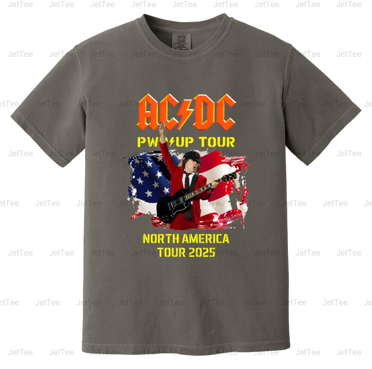AC_DC PWR Up Tour North America Tour 2025 Music Concert Comfort Color T ...