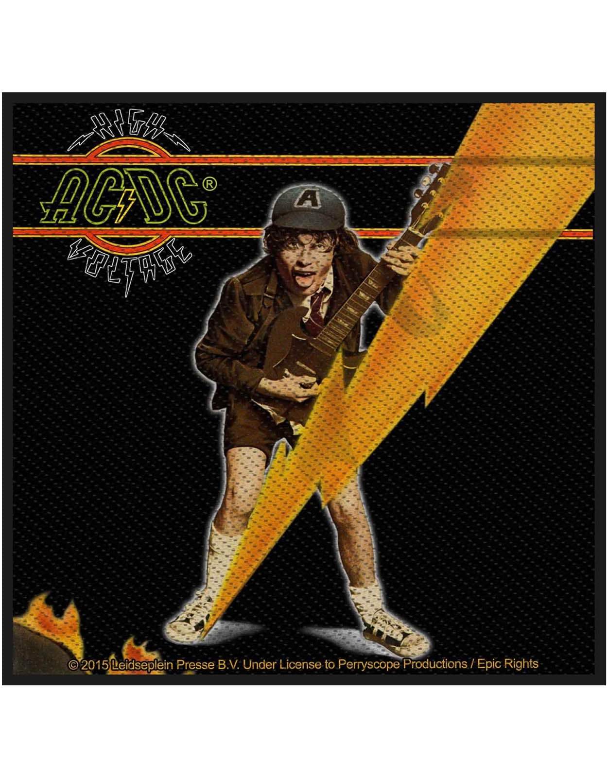AC/DC High Voltage Angus Lightning Official New Woven Patch (10cm x 10cm) - Walmart.com