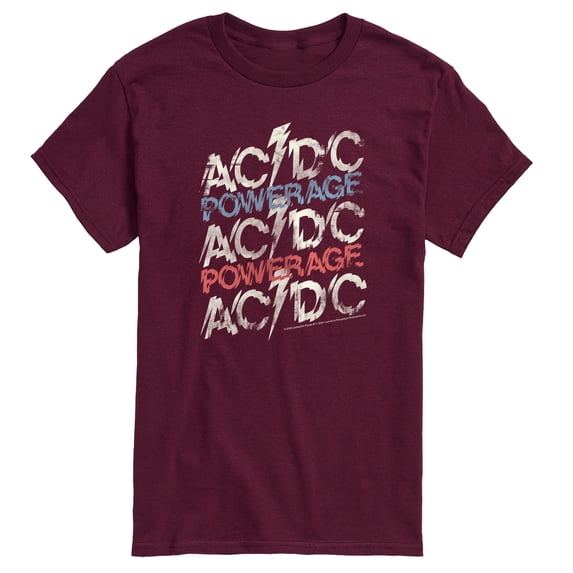 AC/DC - Powerage - Men's Short Sleeve Graphic T-Shirt - Walmart.com