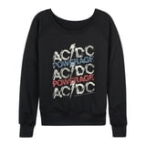 AC/DC - Powerage - Women's French Terry Long Sleeve Pullover - Walmart.com