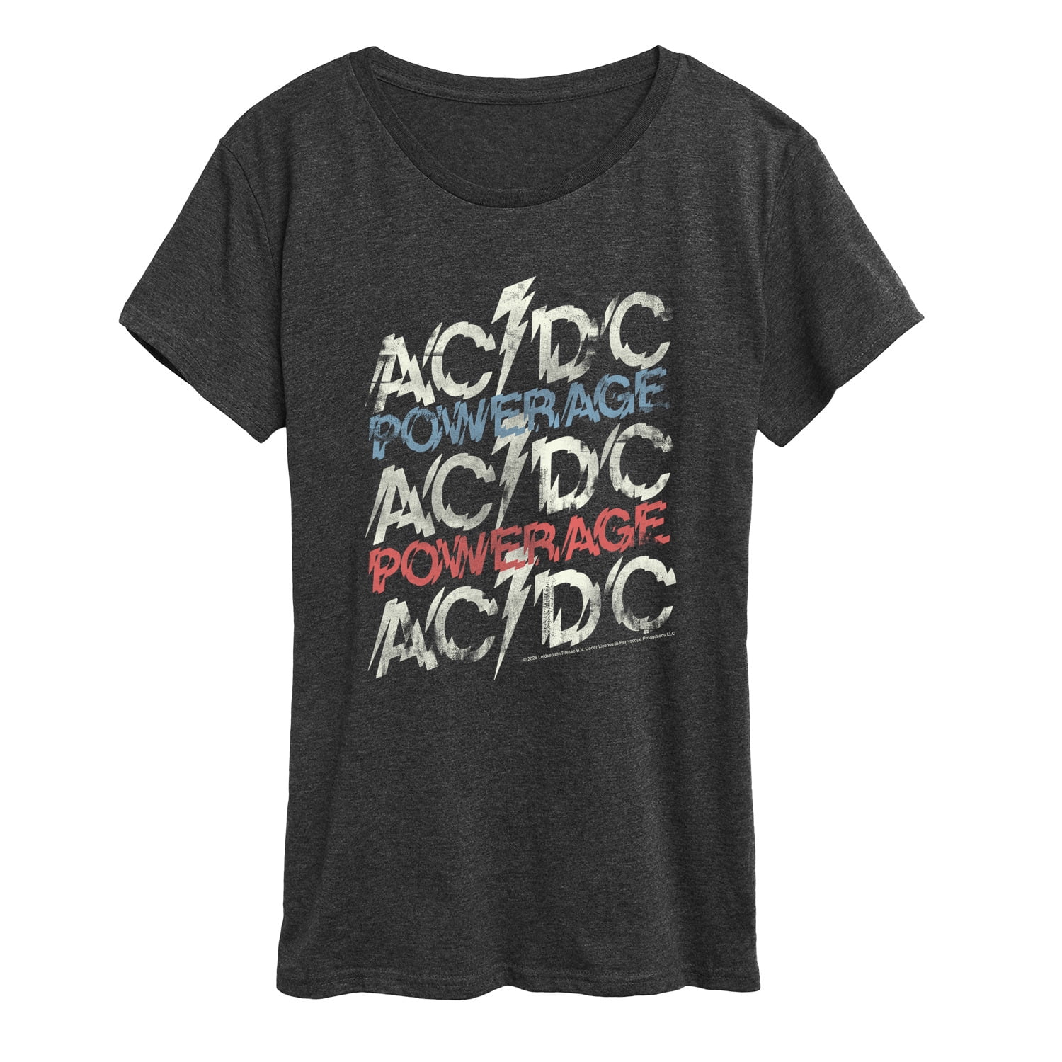 AC/DC - Powerage - Women's Short Sleeve Graphic T-Shirt - Walmart.com