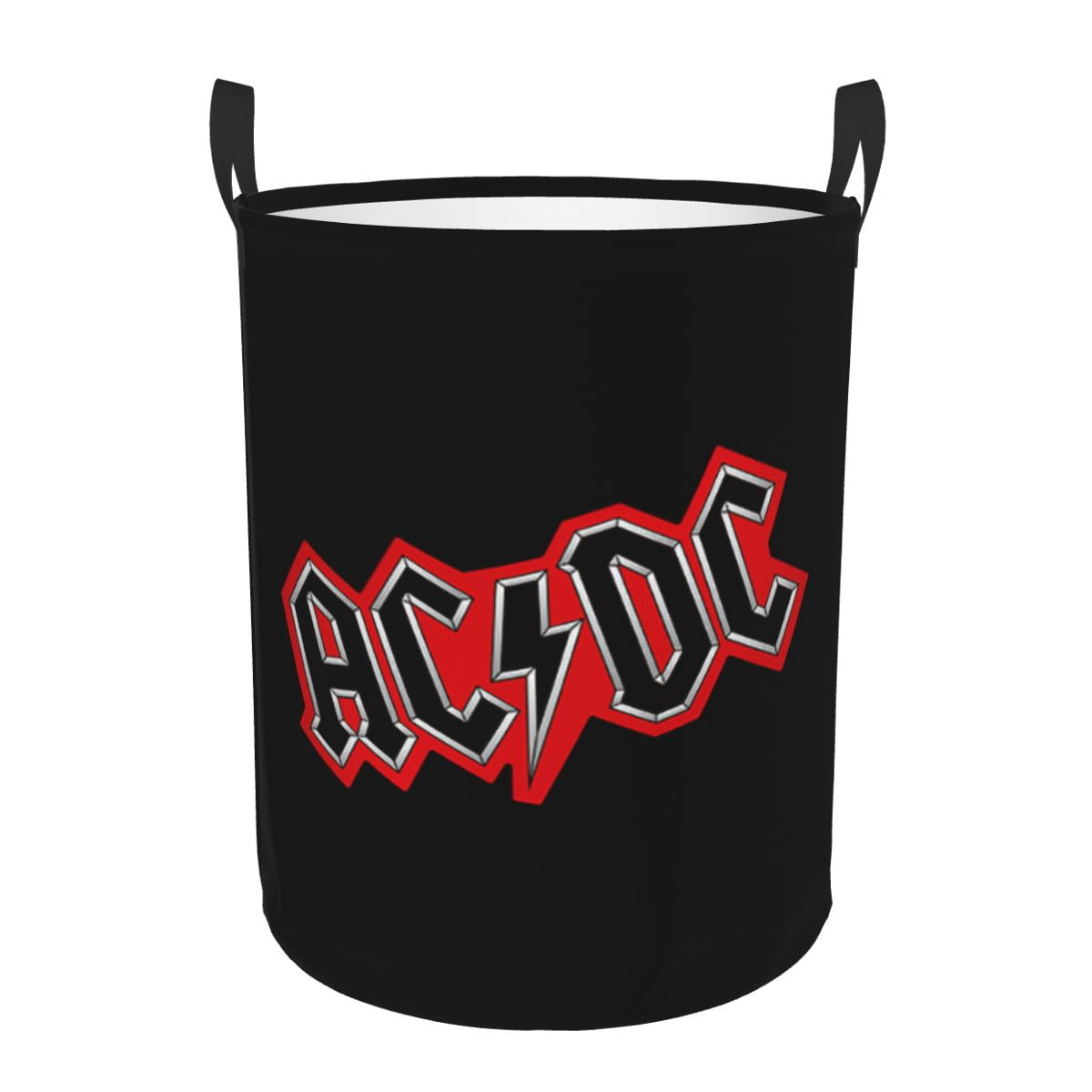 AC DC Rock Roll Band Laundry Hamper Large Clothes Storage Basket ...