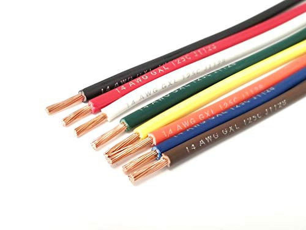 AC/DC WIRE AND SUPPLY 14 AWG Automotive HIGH Temp GXL Wire Stranded ...