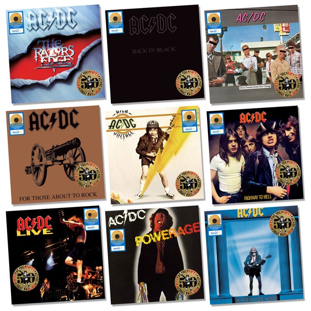 AC/DC - Walmart Exclusive Vinyl Bundle (Walmart Exclusive 50th ...