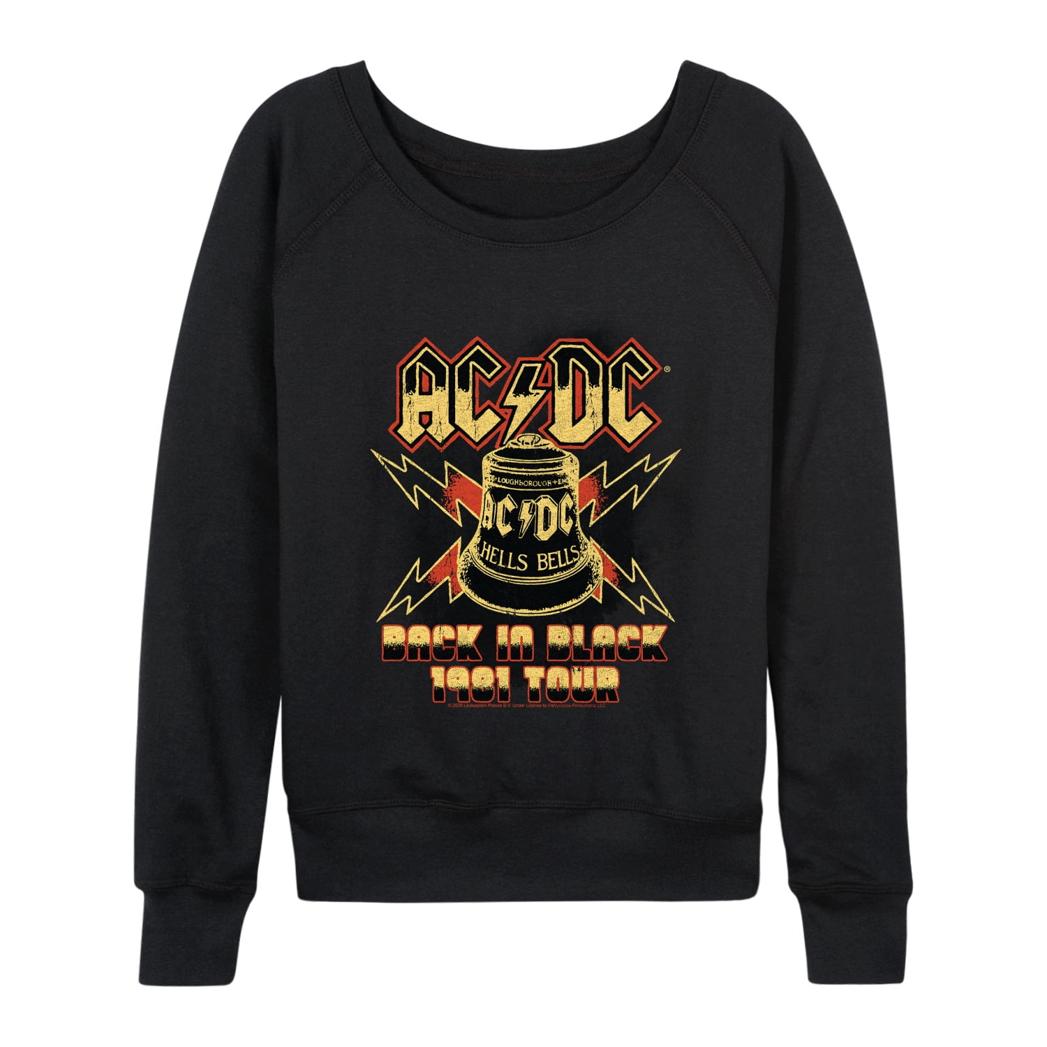 AC/DC - World Tour 1981 - Women's French Terry Long Sleeve Pullover ...