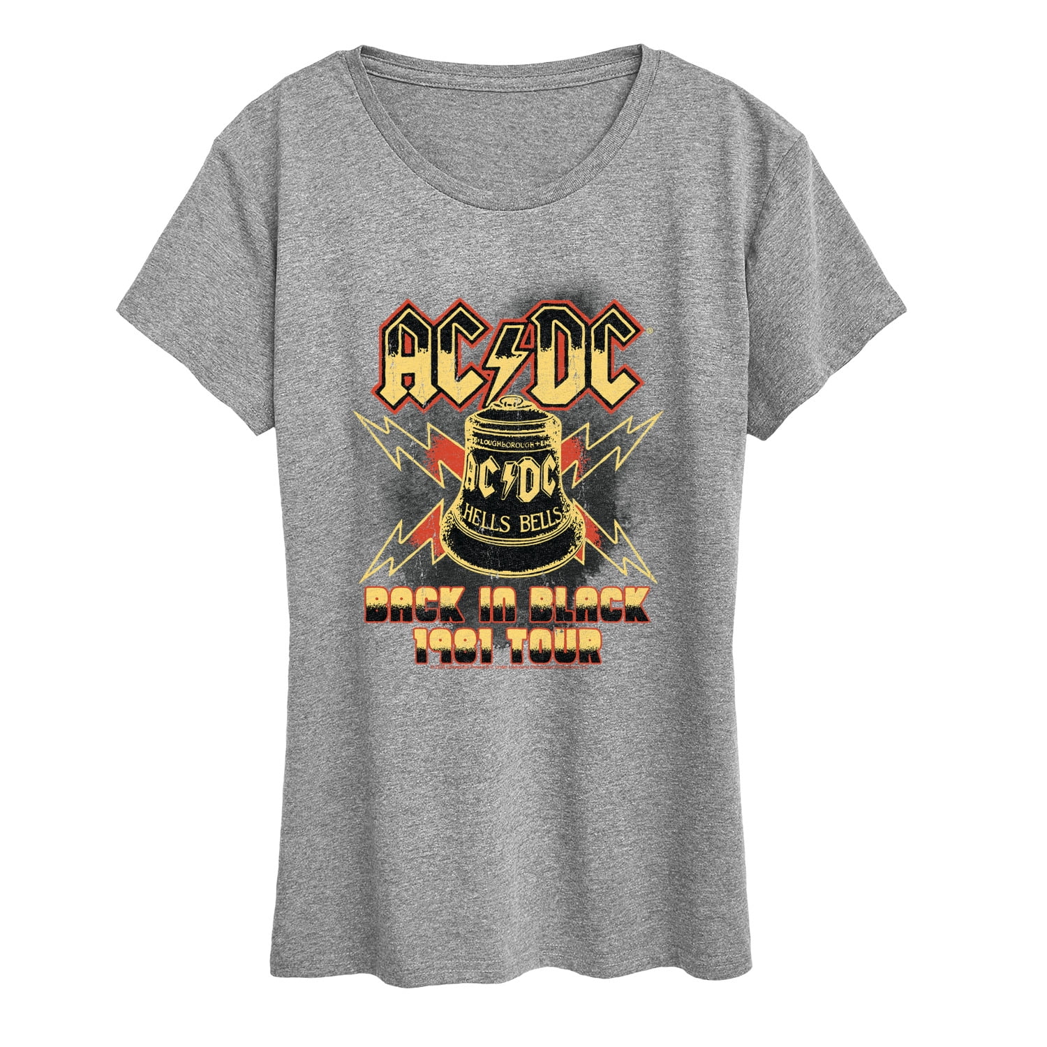 AC/DC - World Tour 1981 - Women's Short Sleeve Graphic T-Shirt ...