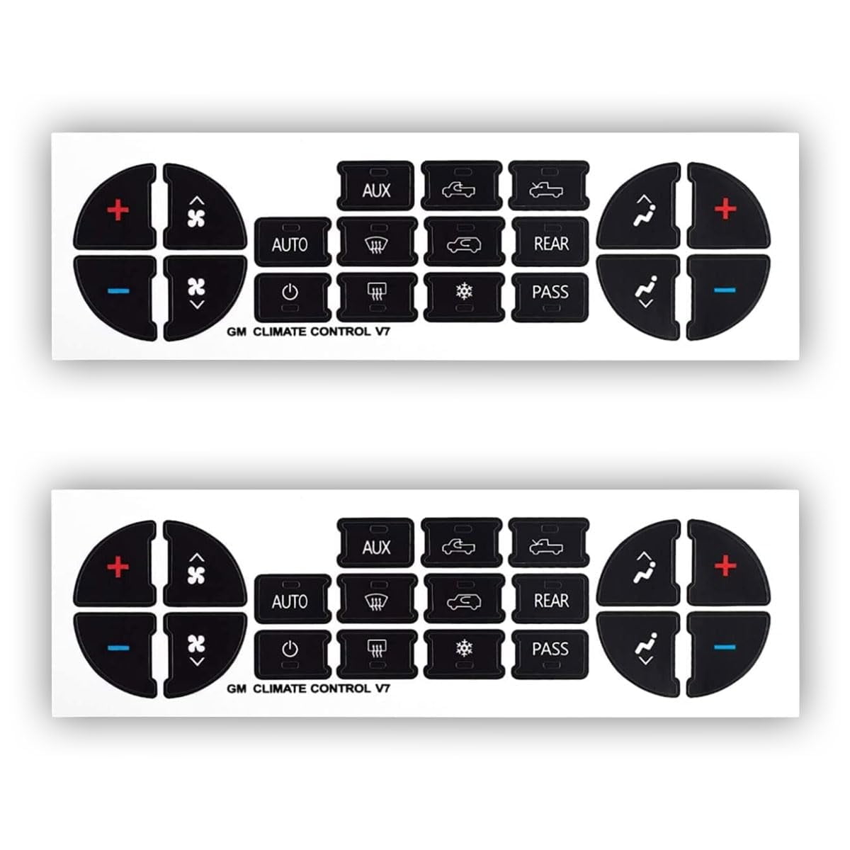 AC Dash Button Repair Kit, AC Dash Switch Label Replacement for Select ...