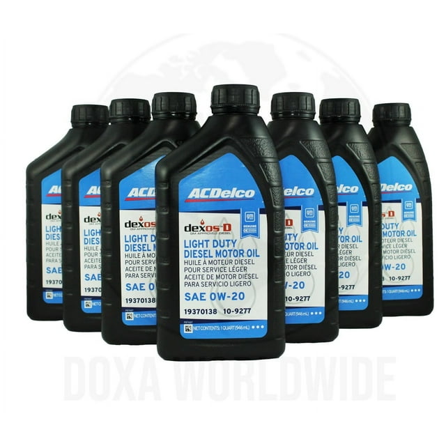 AC Delco dexosD Light Duty Diesel Motor Oil 0W-20 Synthetic Motor Oil ...