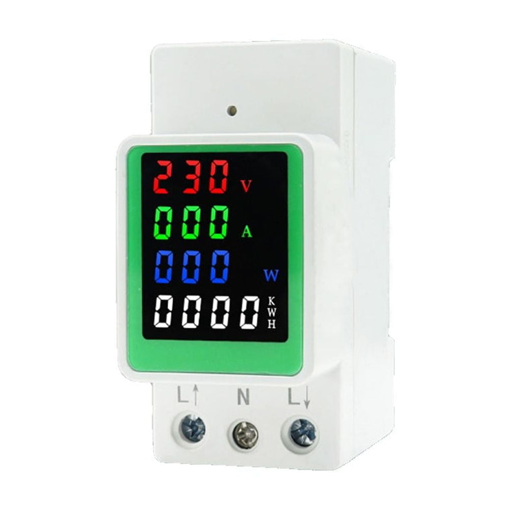 AC Digital Energy Meter,AC 80-270V 100A Ampermeter Voltmeter Ammeter ...