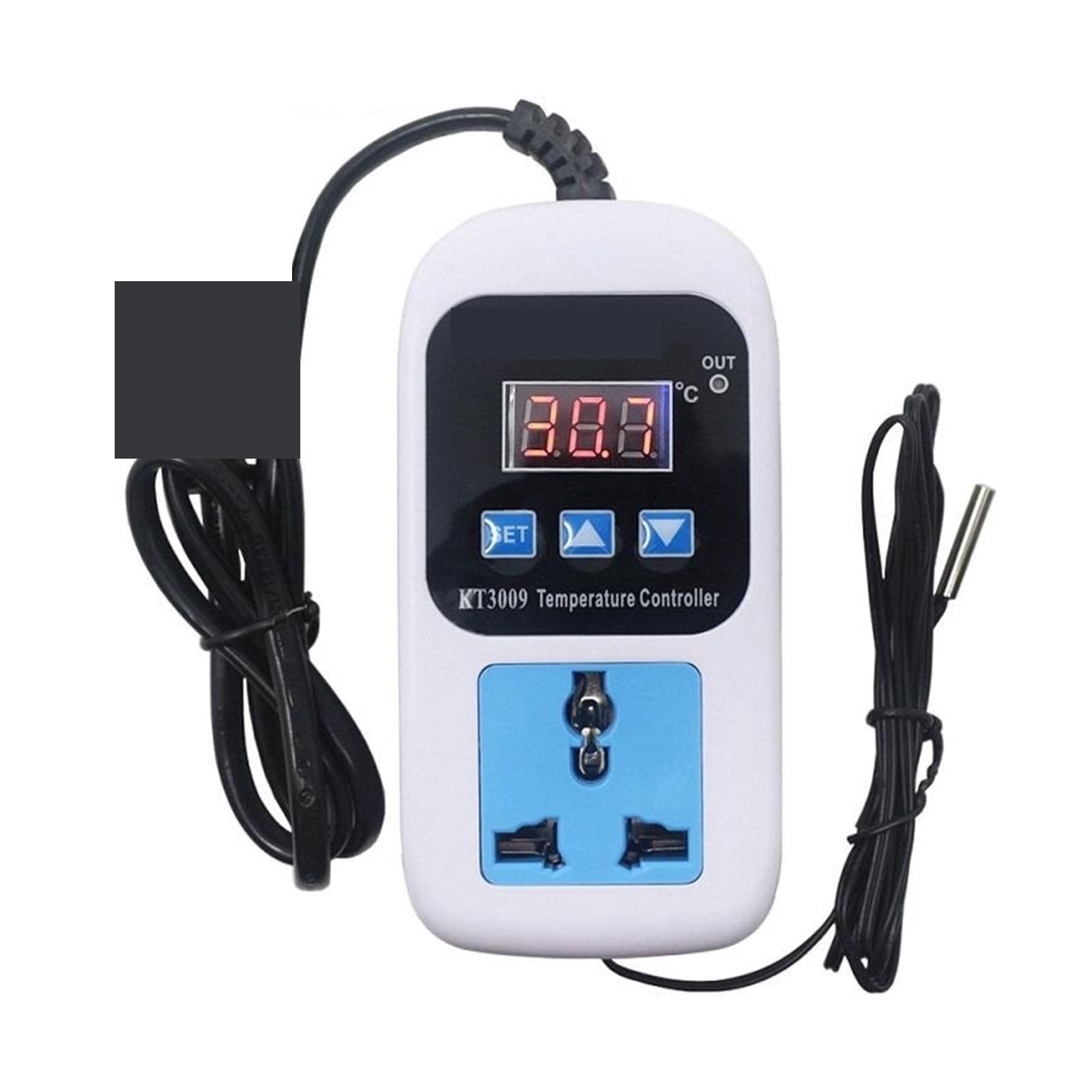 AC Digital Thermostat, Regulator Temperature Controller, Microcomputer Socket Outlet -50~110C ...