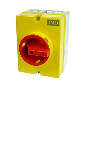 AC Disconnect 20 Amp 3-Pole Nema 4X Enclosed Rotary Switch Yellow Body ...