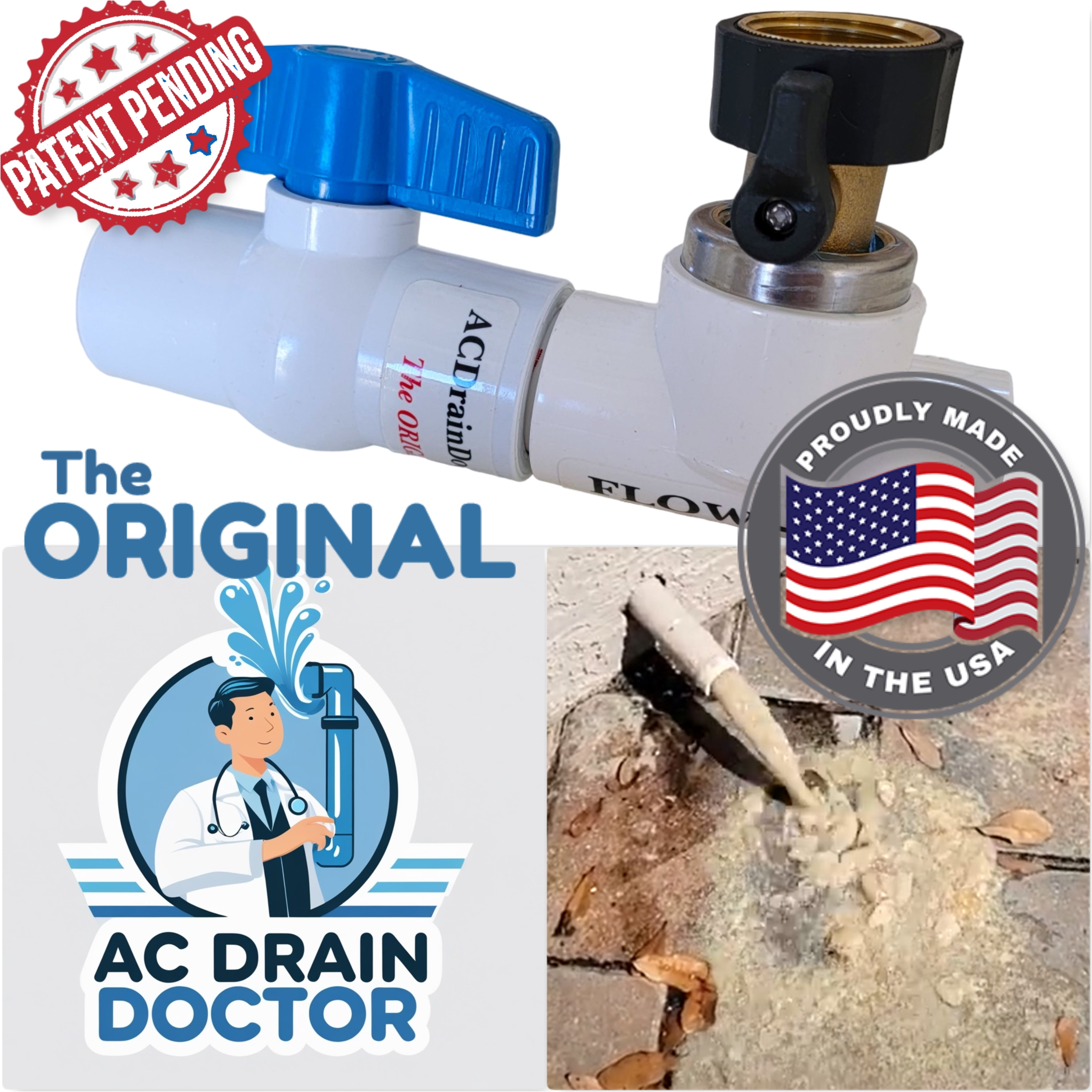 AC Drain Doctor Condensate Line Cleaner Tool. No More Clogs Ever ...