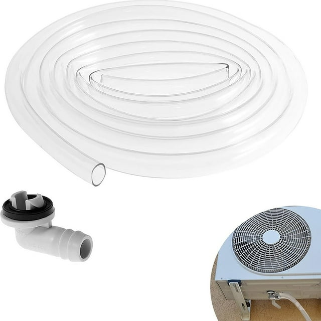 AC Drain Hose Kit 6ft with Connector and Clamp for Window Air ...