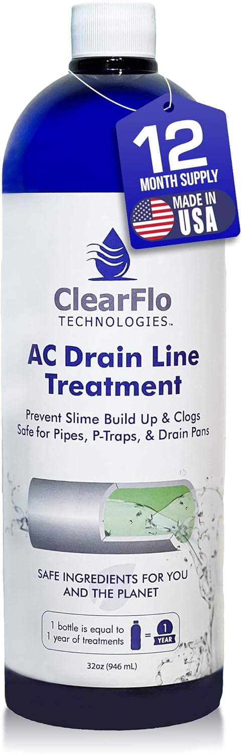 AC Drain Line Cleaner / 12 Month Supply | Safe Chlorine Free Non Toxic ...