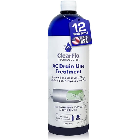 AC Drain Line Cleaner / 12 Month Supply | Safe Chlorine Free Non Toxic ...