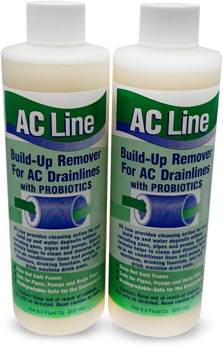 AC Line AC Drain Line Cleaner, Heavy Duty Formula, Prevents Clogs and ...
