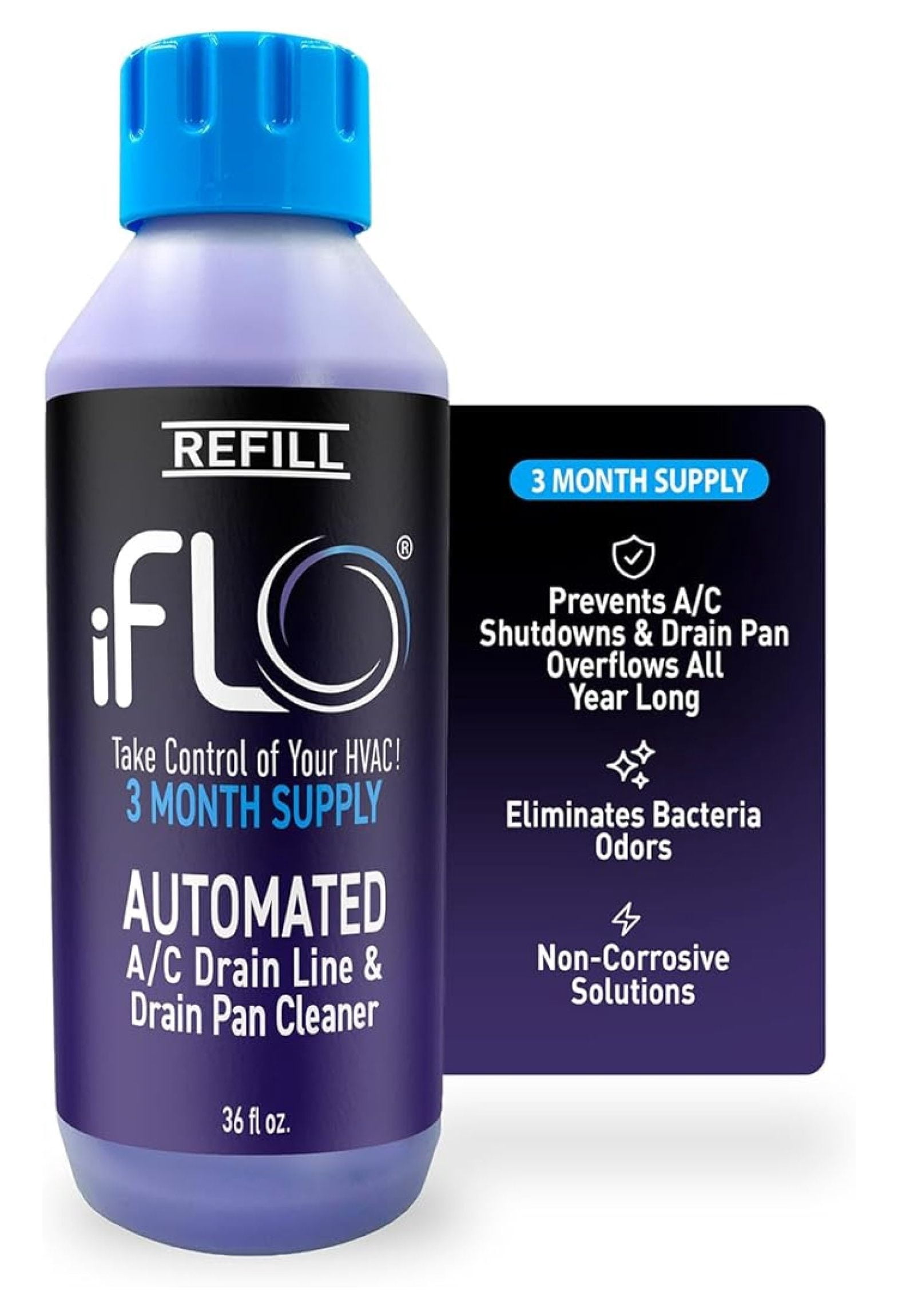 AC Drain Line Cleaner Cartridge, 36oz - Smart HVAC System Maintenance ...