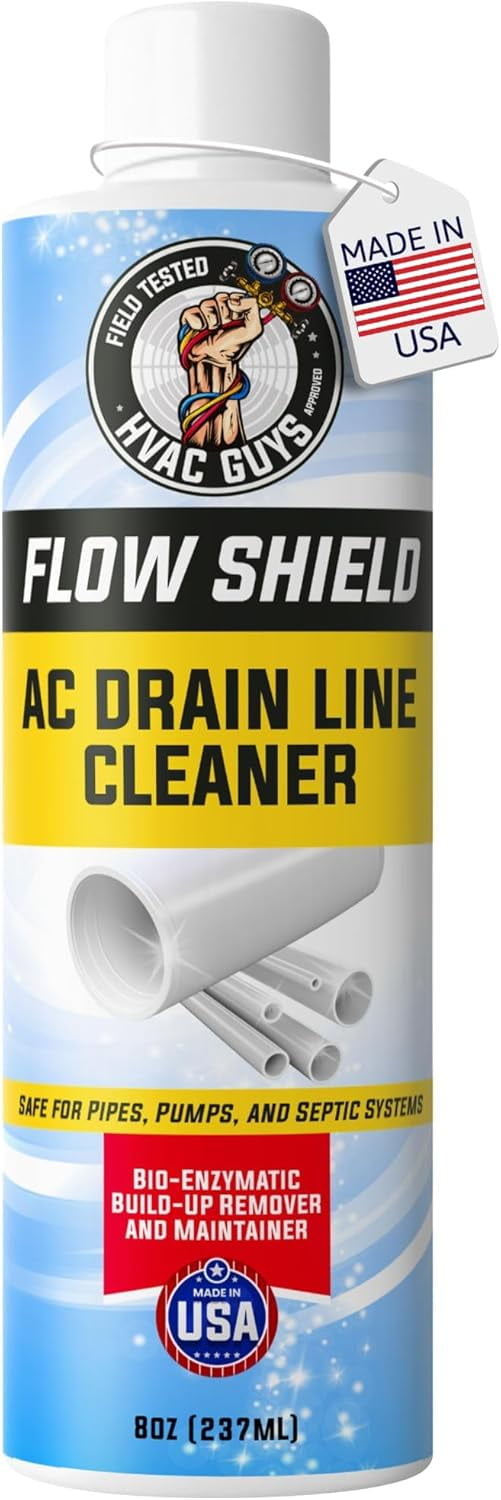 AC Drain Line Cleaner | Prevent Buildup and Overflow | 8oz - Up to 3 ...
