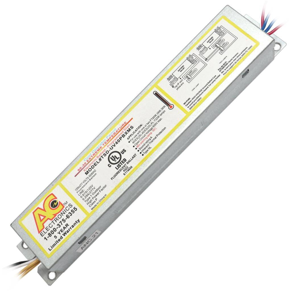 AC Electronics 40000 - TSD-UV40PBXMS Compact Fluorescent Ballast ...