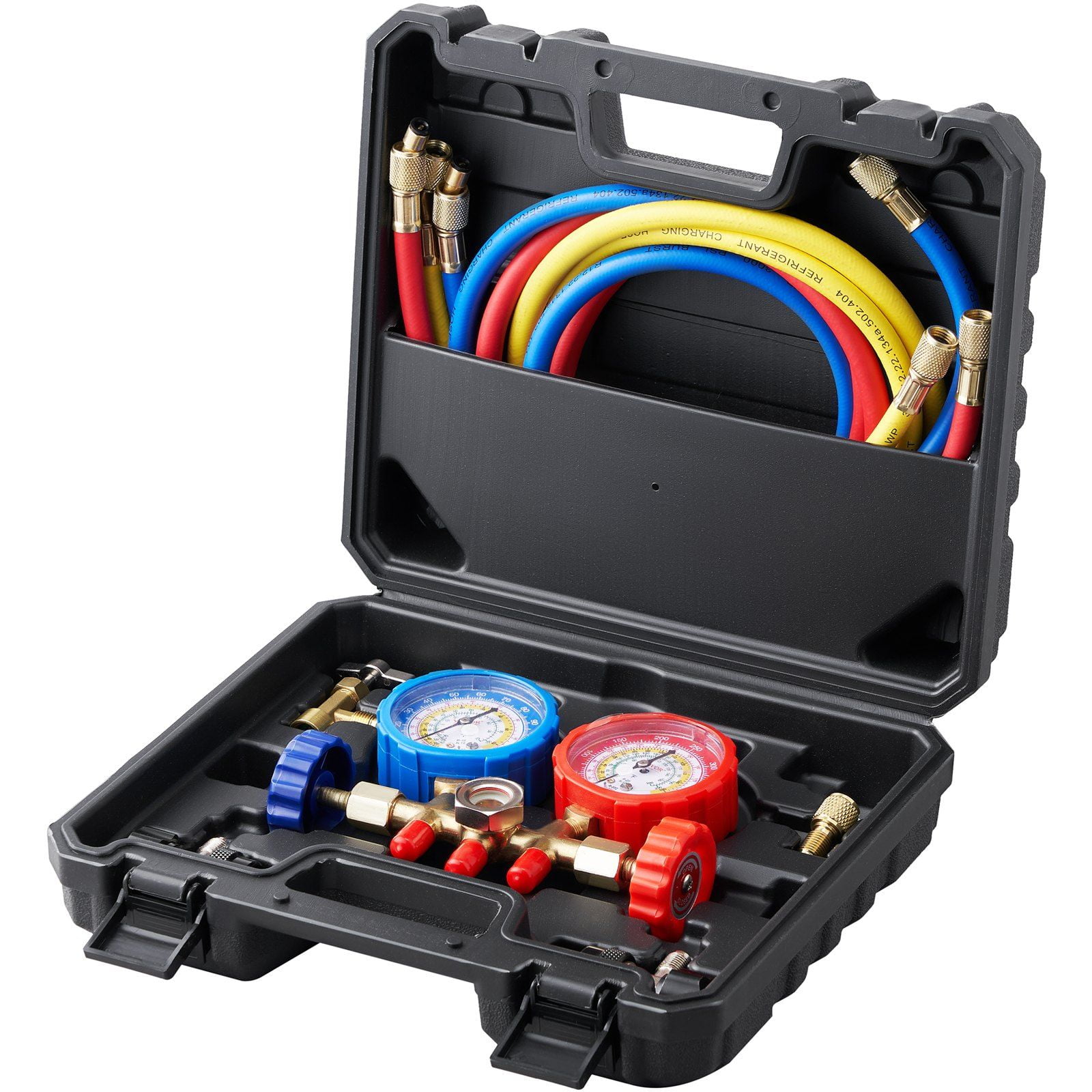 AC Gauge Set - 3 Way AC Manifold Gauge Set for R134A R22 R12 R502 ...