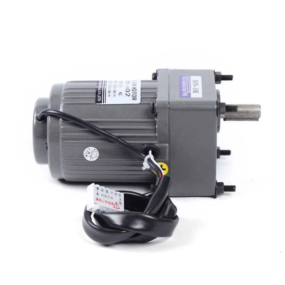 AC Gear Motor Electric Motor Variable Speed Controller 1:10 125RPM AC ...