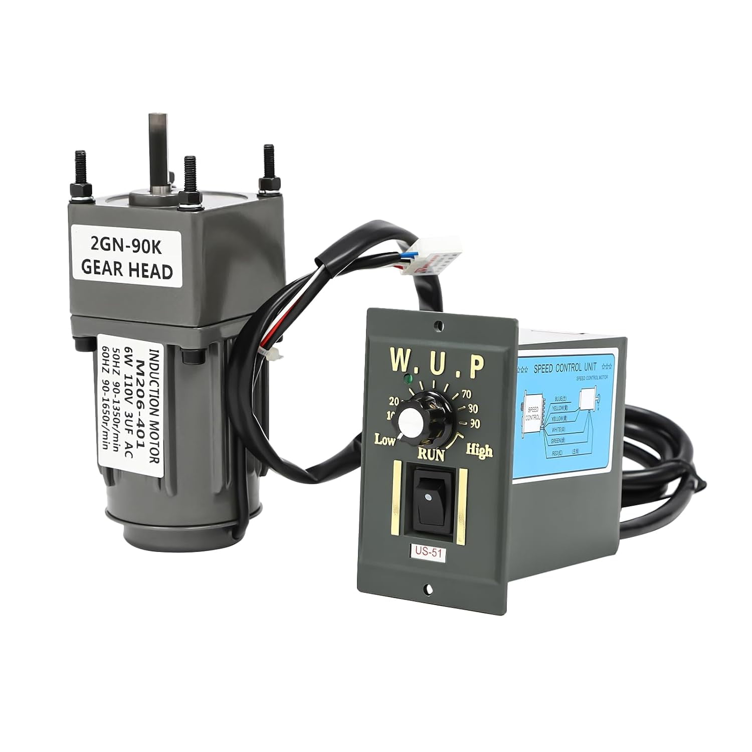 AC Gear Motor,High Torque AC Gear Reducer Motor with Speed Controller ...