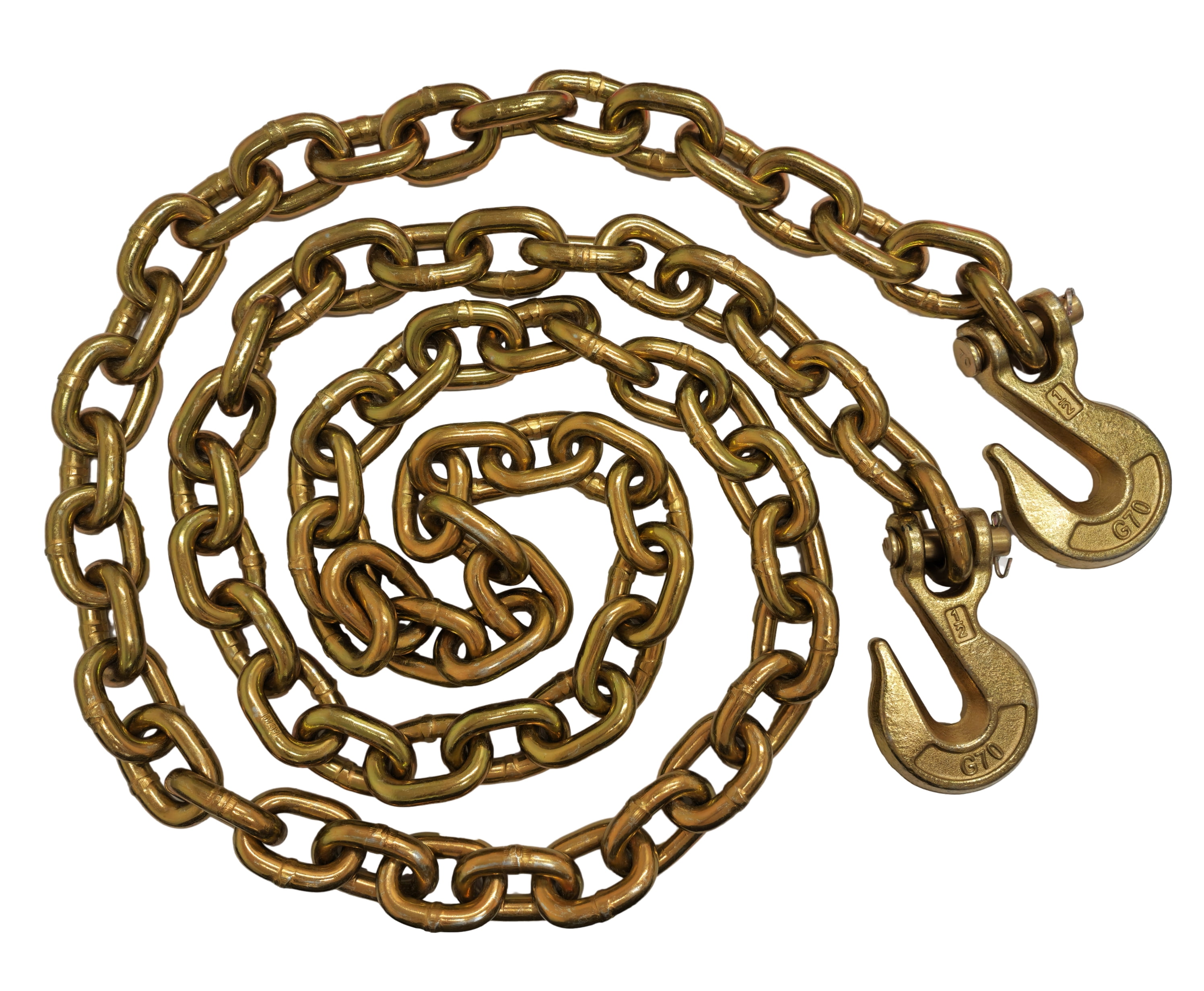 AC Group 1/2 in. x 20 ft. Grade 70 Yellow Zinc Plated Steel Heavy Duty ...